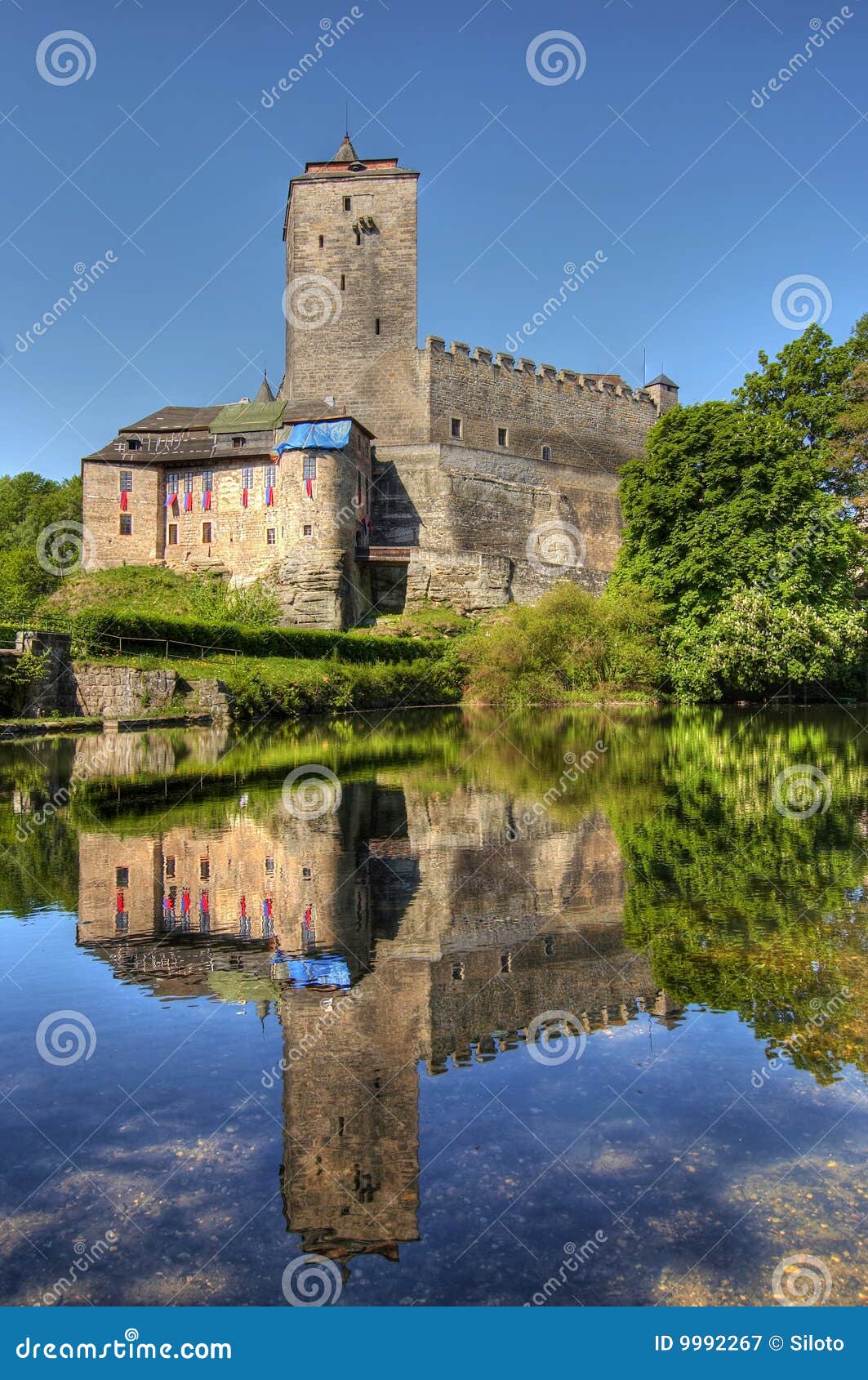 Kost Castle stock image. Image of mirroring, merion, fortified - 9992267