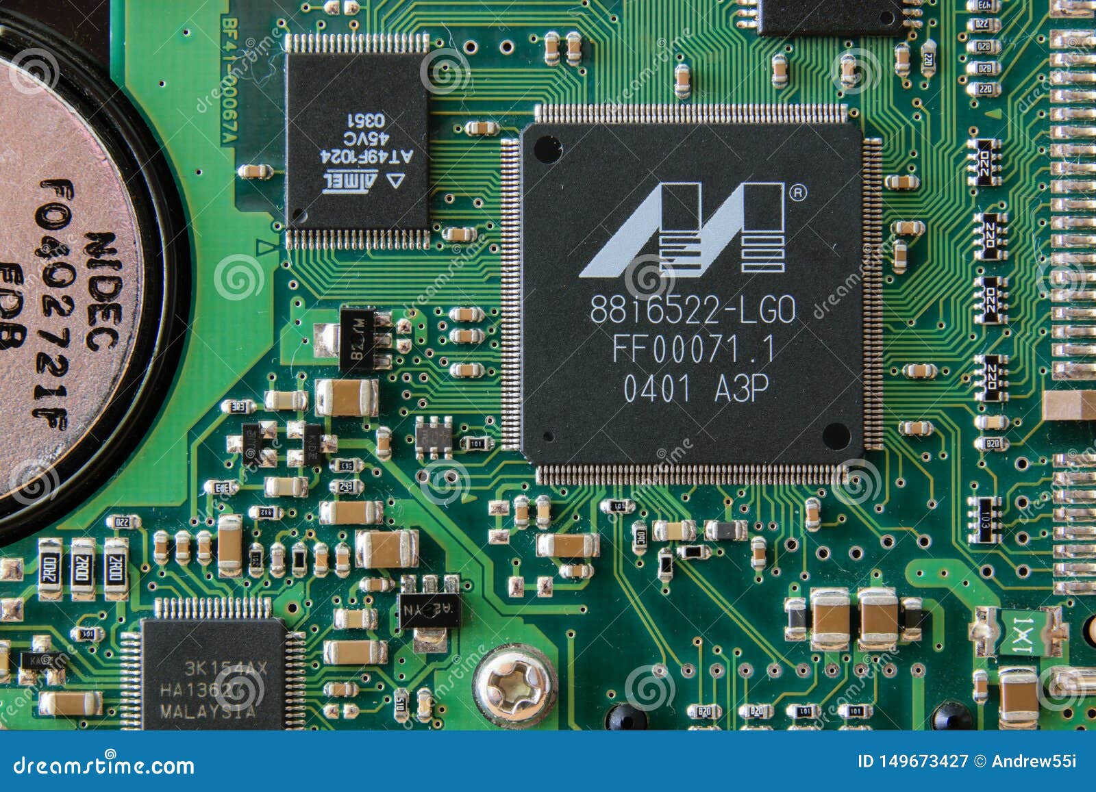 Koszalin, Poland - Jun 04 2019, Electronic Circuit Board. Electronic ...