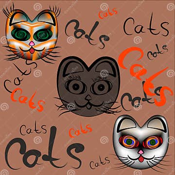 Kot Begemot stock illustration. Illustration of blue - 71990482