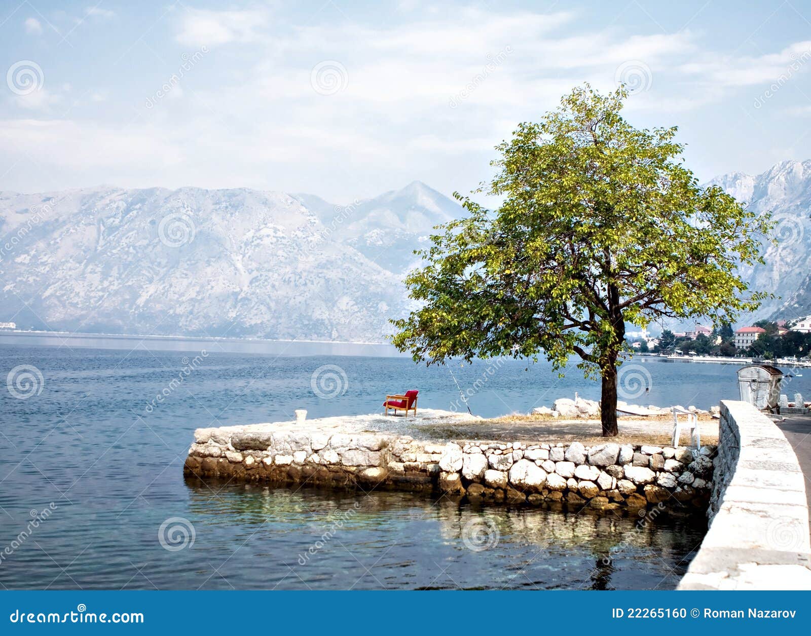 Kotor Bay,Dobrota,seascape stock photo. Image of kotor - 22265160