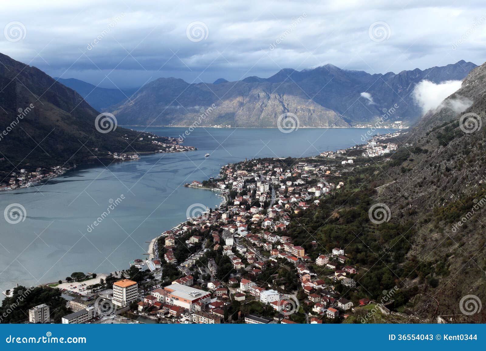 Kotor bay, Montenegro stock image. Image of kotor, fort - 36554043