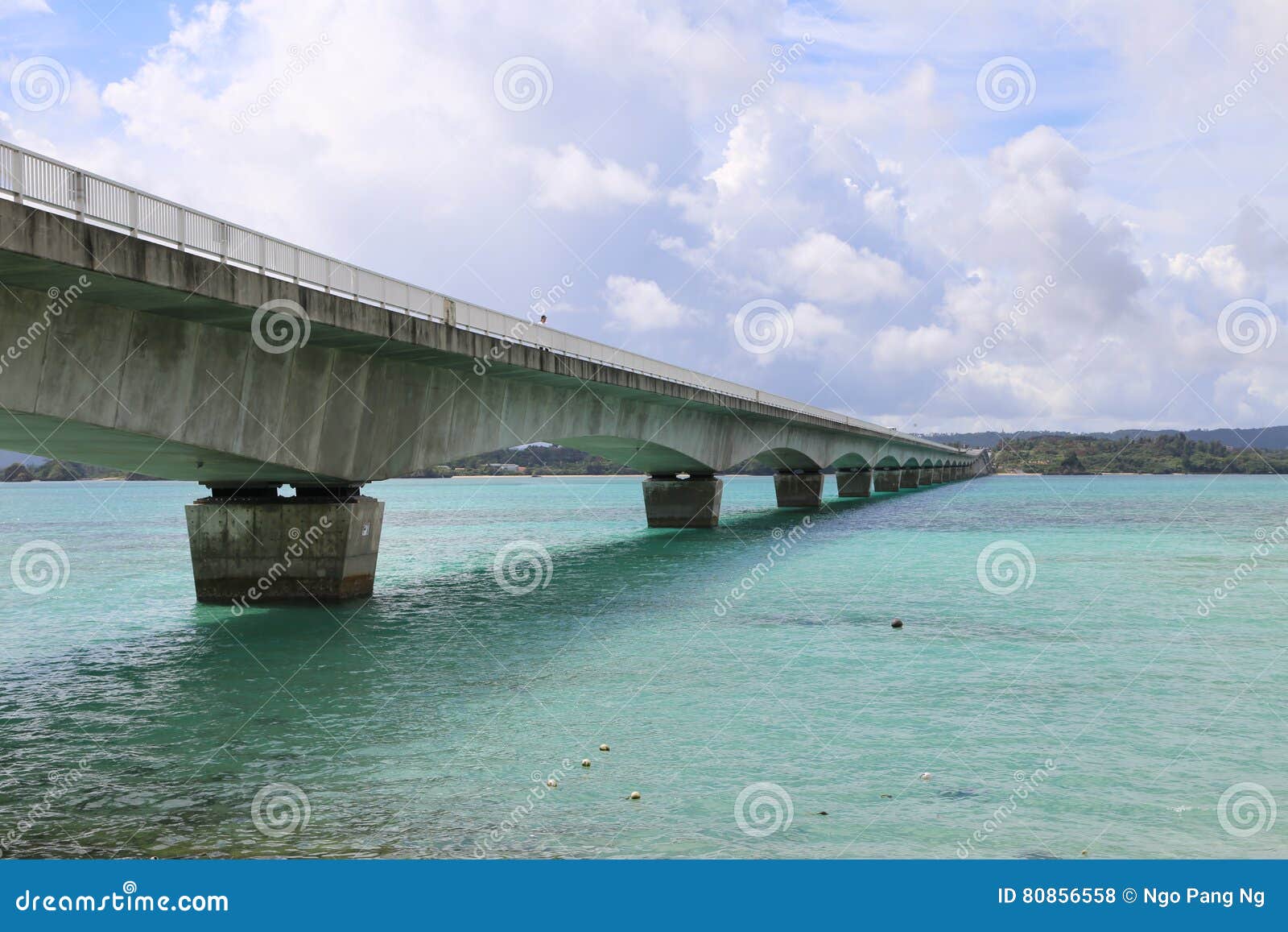 Kouri Bridge in Okinawa, Japan Stock Photo - Image of outdoors, sunny ...