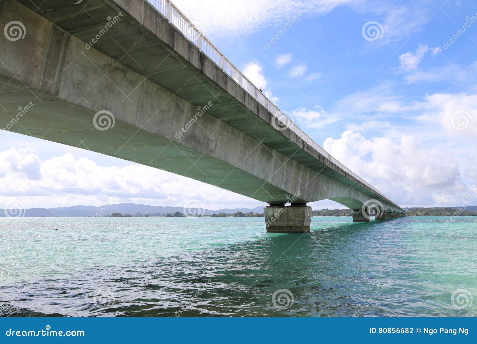 Kouri Bridge in Okinawa, Japan Stock Photo - Image of sunny, bright ...