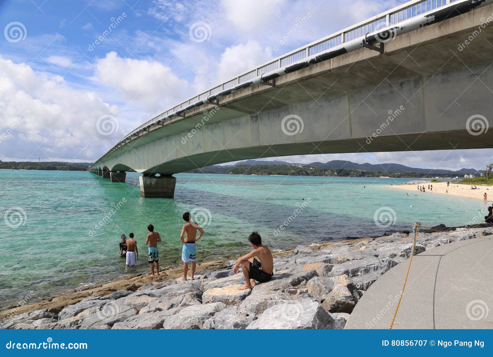 Kouri Bridge in Okinawa, Japan Editorial Photography - Image of clear ...