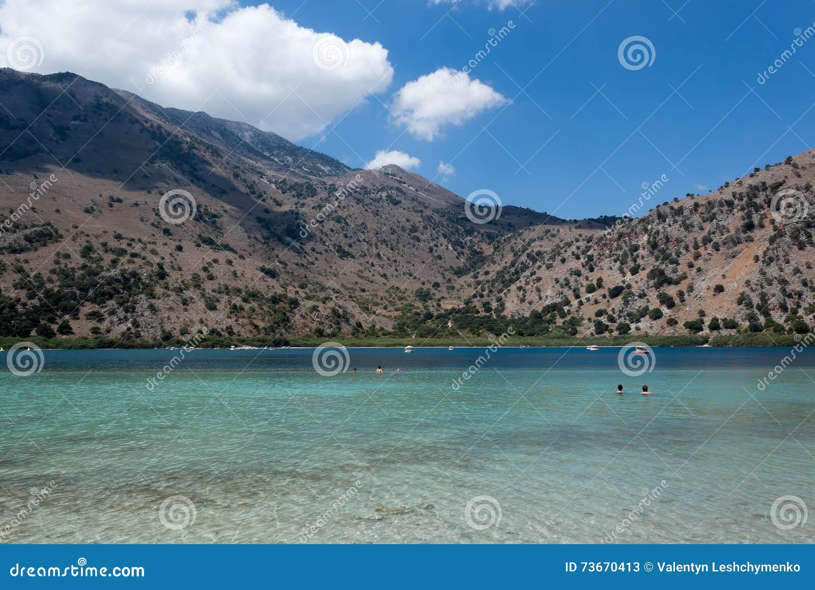 Kournas - Le Plus Grand Lac D'eau Douce Image stock - Image du beauté ...