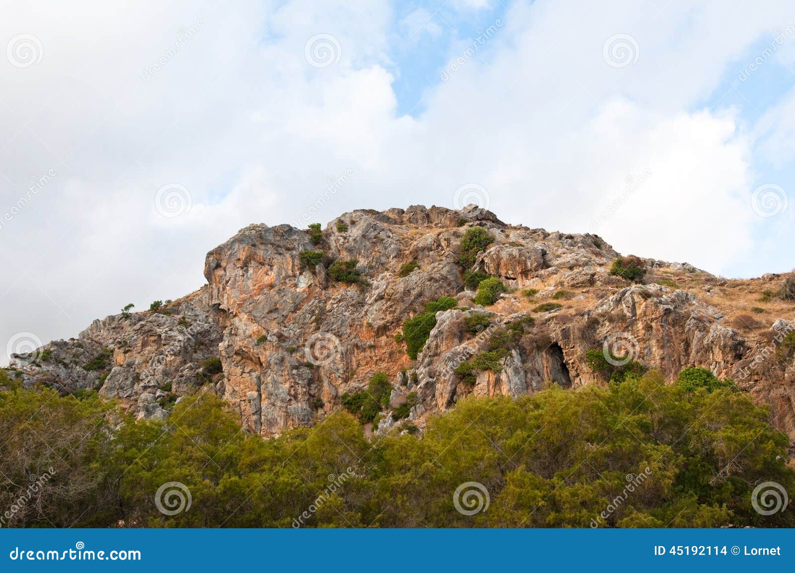 The Kourtaliotiko Gorge. Crete in Greece. Stock Photo - Image of field ...