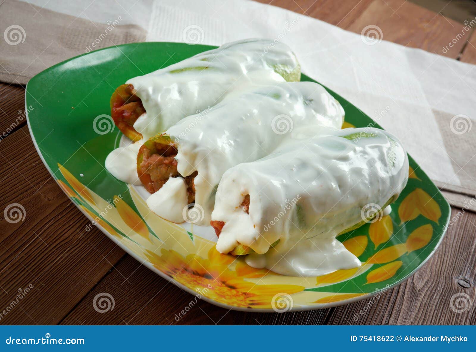 Kousa bel laban stock photo. Image of cuisine, herb, jordan - 75418622