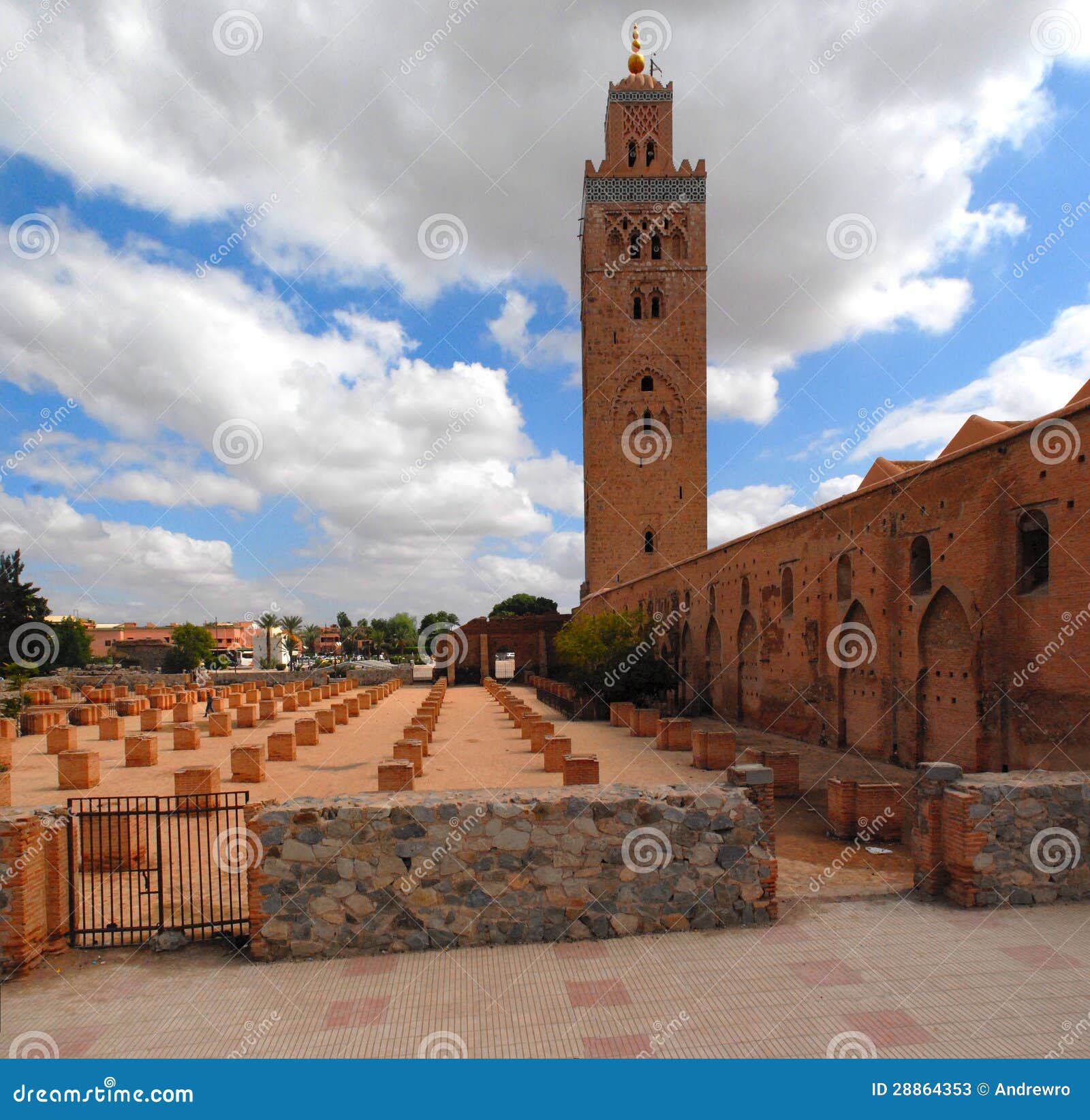 Koutoubia Mosque Is The Largest Mosque In Marrakech, Morocco. Africa ...