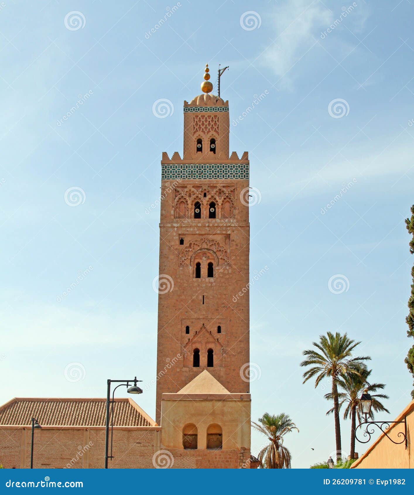Koutoubia Mosque in Marrakesh, Morocco Stock Image - Image of ethnicity ...