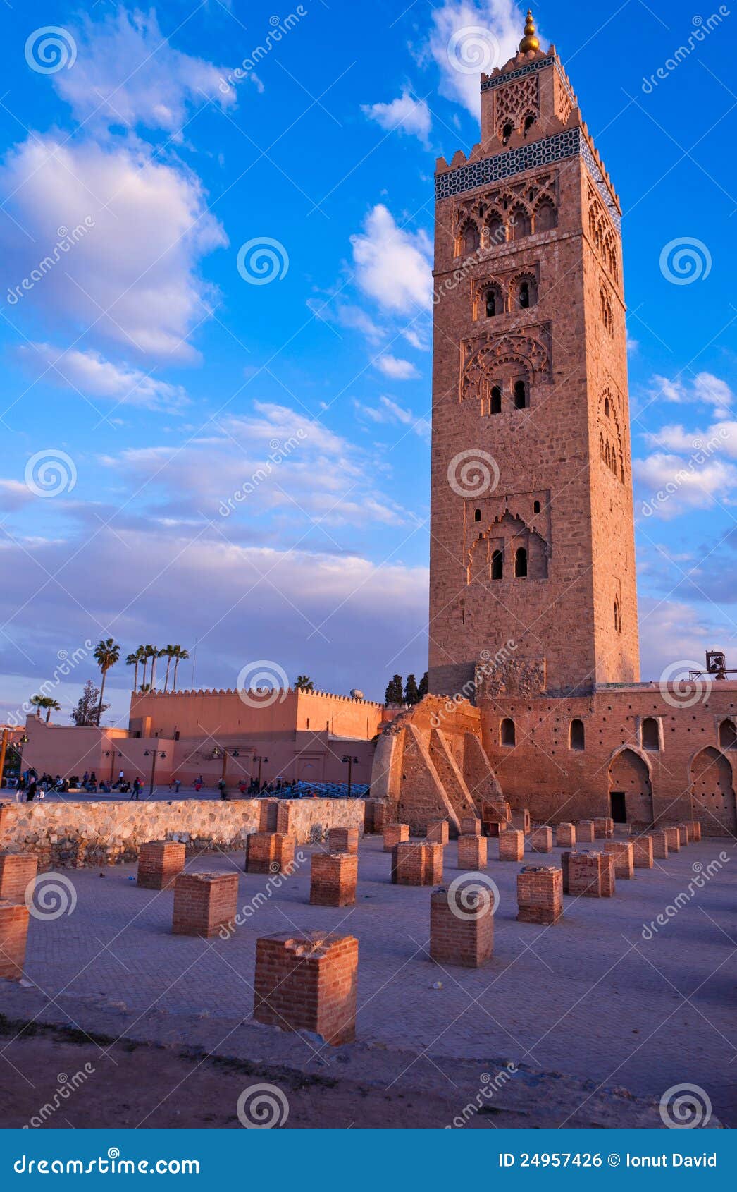 Koutoubia Mosque Is The Largest Mosque In Marrakech, Morocco. Africa ...
