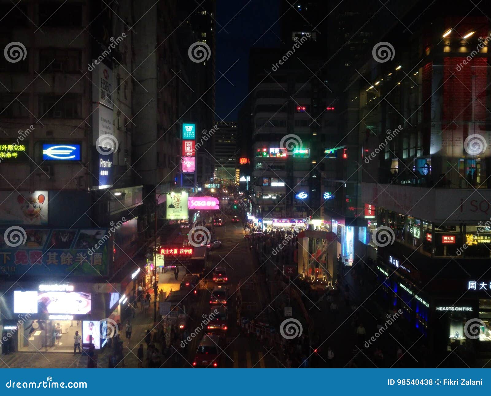 Kowloon Hong Kong Night foto de archivo editorial. Imagen de kowloon ...