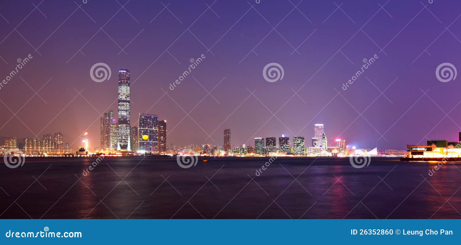 Kowloon at night stock photo. Image of harbour, beautiful - 26352860