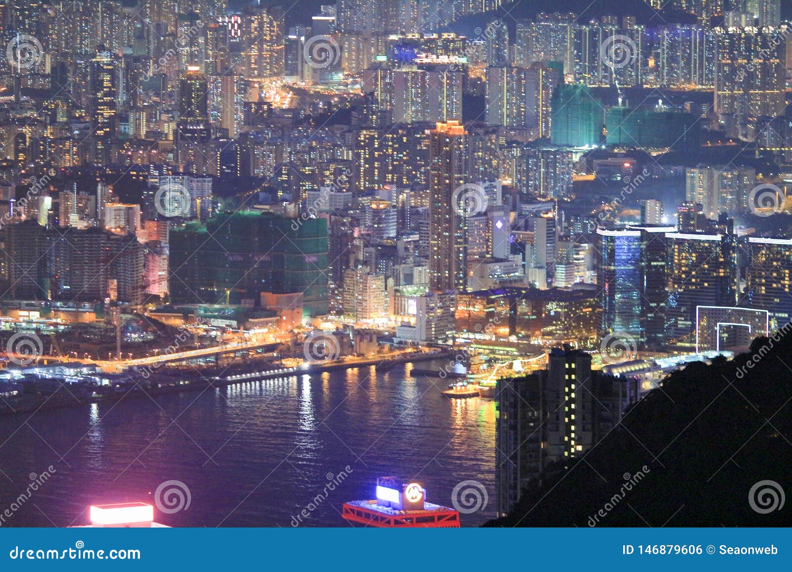 Kowloon Side at Night 28 June 2014 Editorial Photo - Image of house ...
