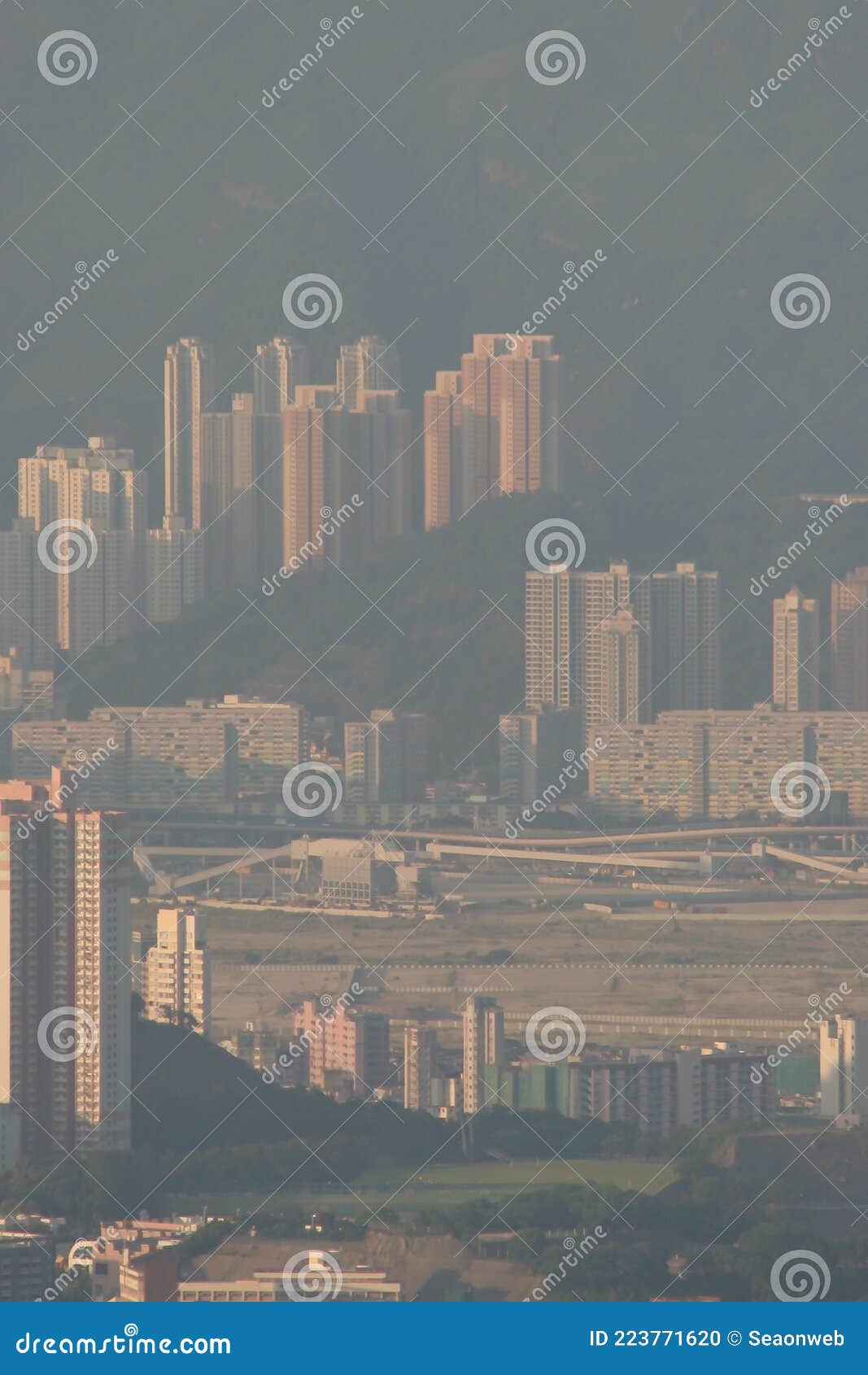 The Kowloon Side , View from Peak, Hk 16 July 2005 Editorial Image ...