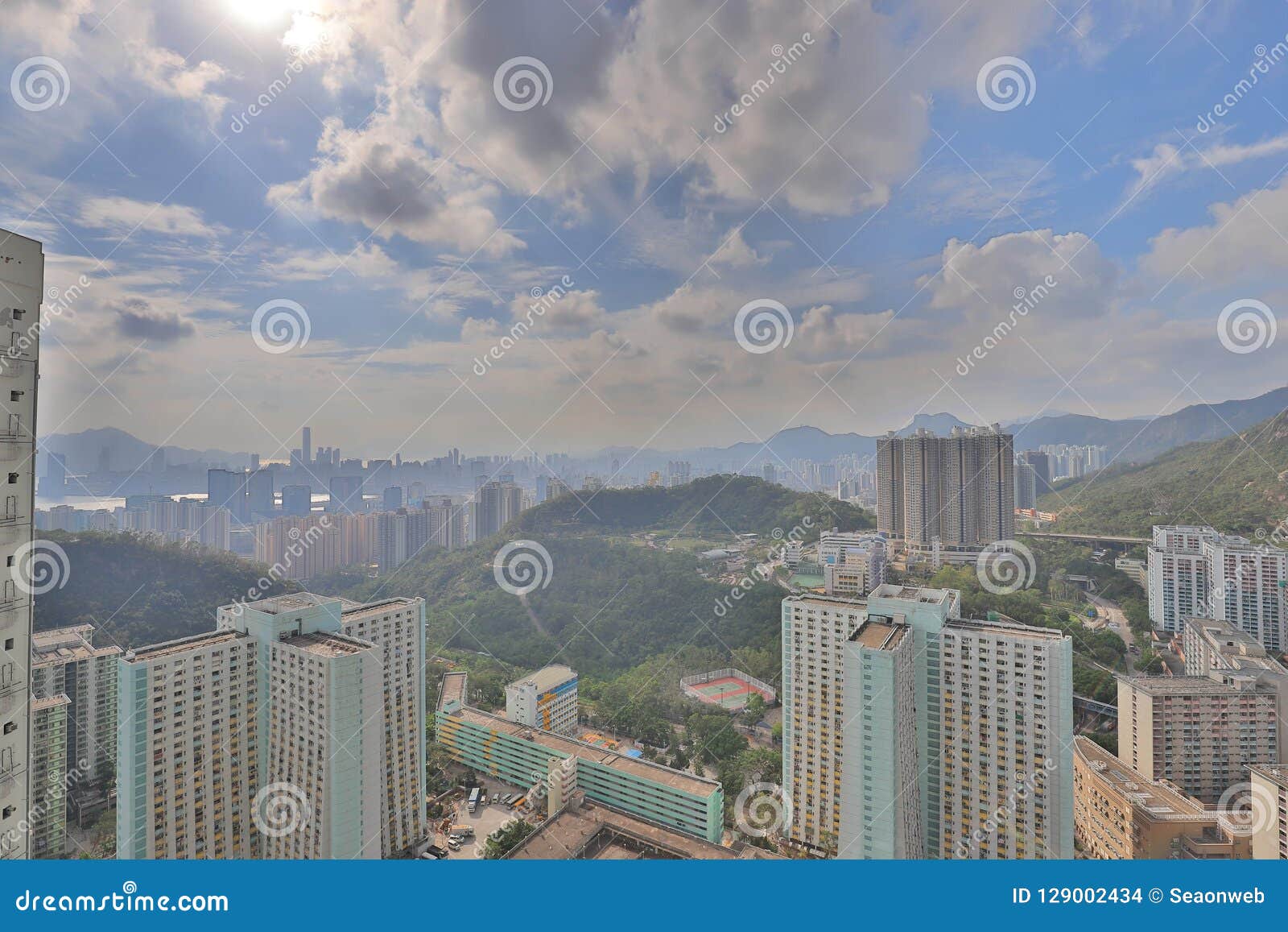 A Kowloon Skyline Viewing Point at East Stock Photo - Image of kong ...