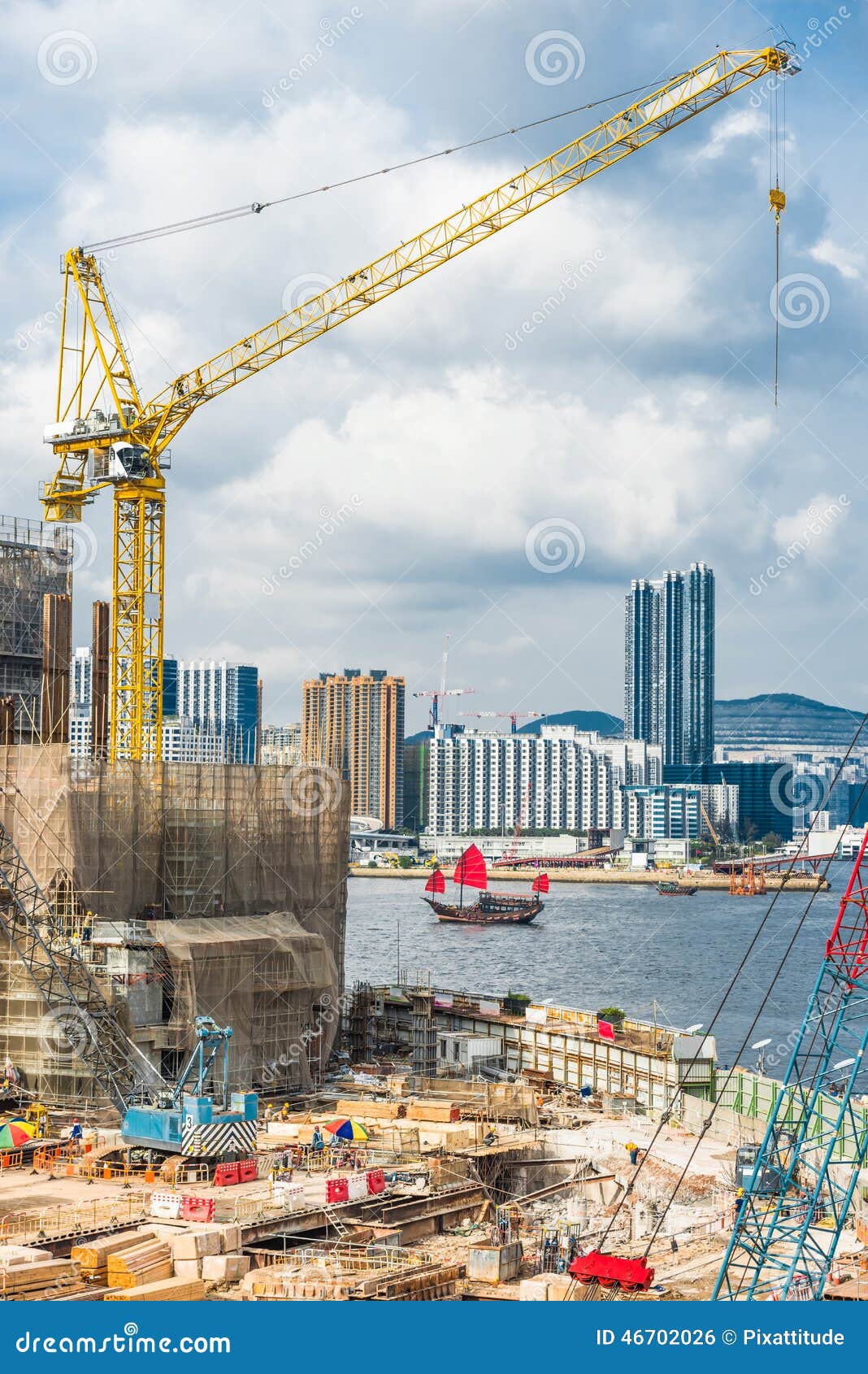 Kowloon Skyline Waterfront Hong Kong Stock Photo - Image of asia, china ...