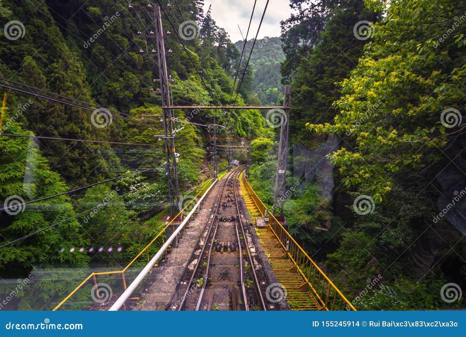 Koyasan - June 04, 2019: Funicular Path To Koyasan, Japan Stock Photo ...
