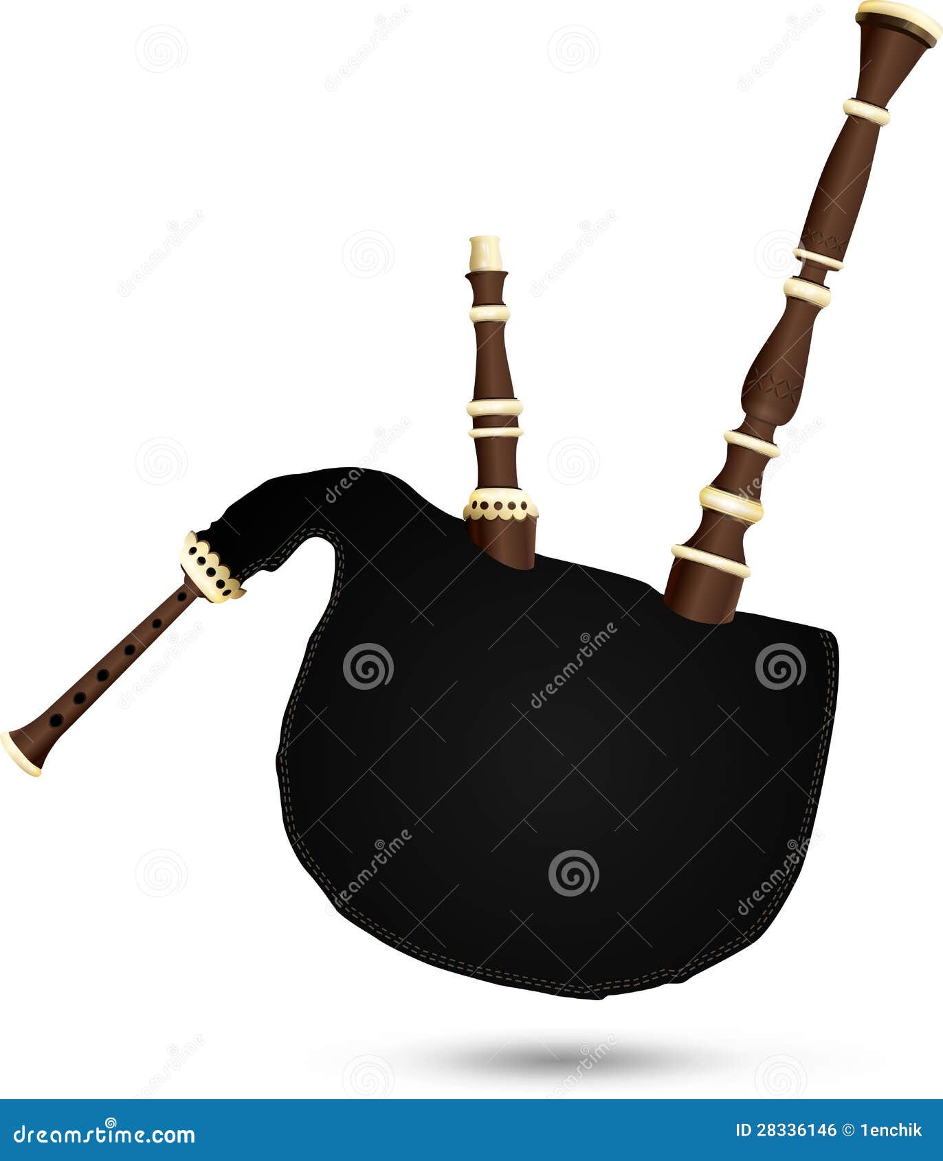 Koz Di Biniou - Cornamusa Francese Tradizionale Illustrazione ...