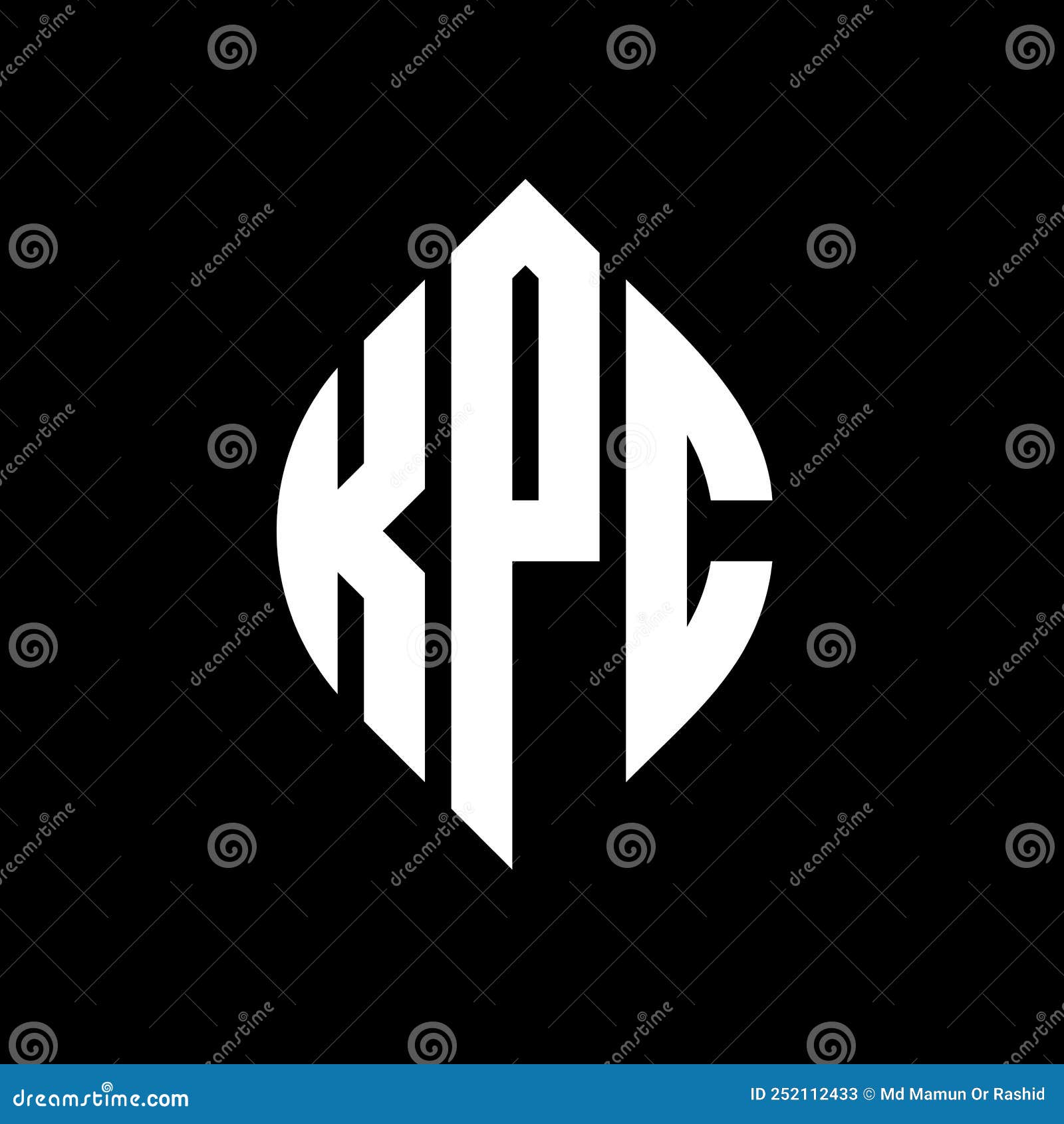 KPC Circle Letter Logo Design with Circle and Ellipse Shape. KPC ...