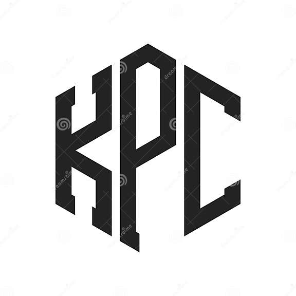 KPC Logo Design. Initial Letter KPC Monogram Logo Using Hexagon Shape ...