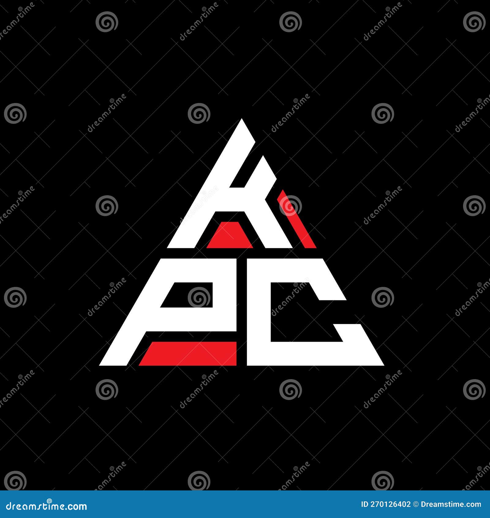 KPC Triangle Letter Logo Design With Triangle Shape. KPC Triangle Logo ...