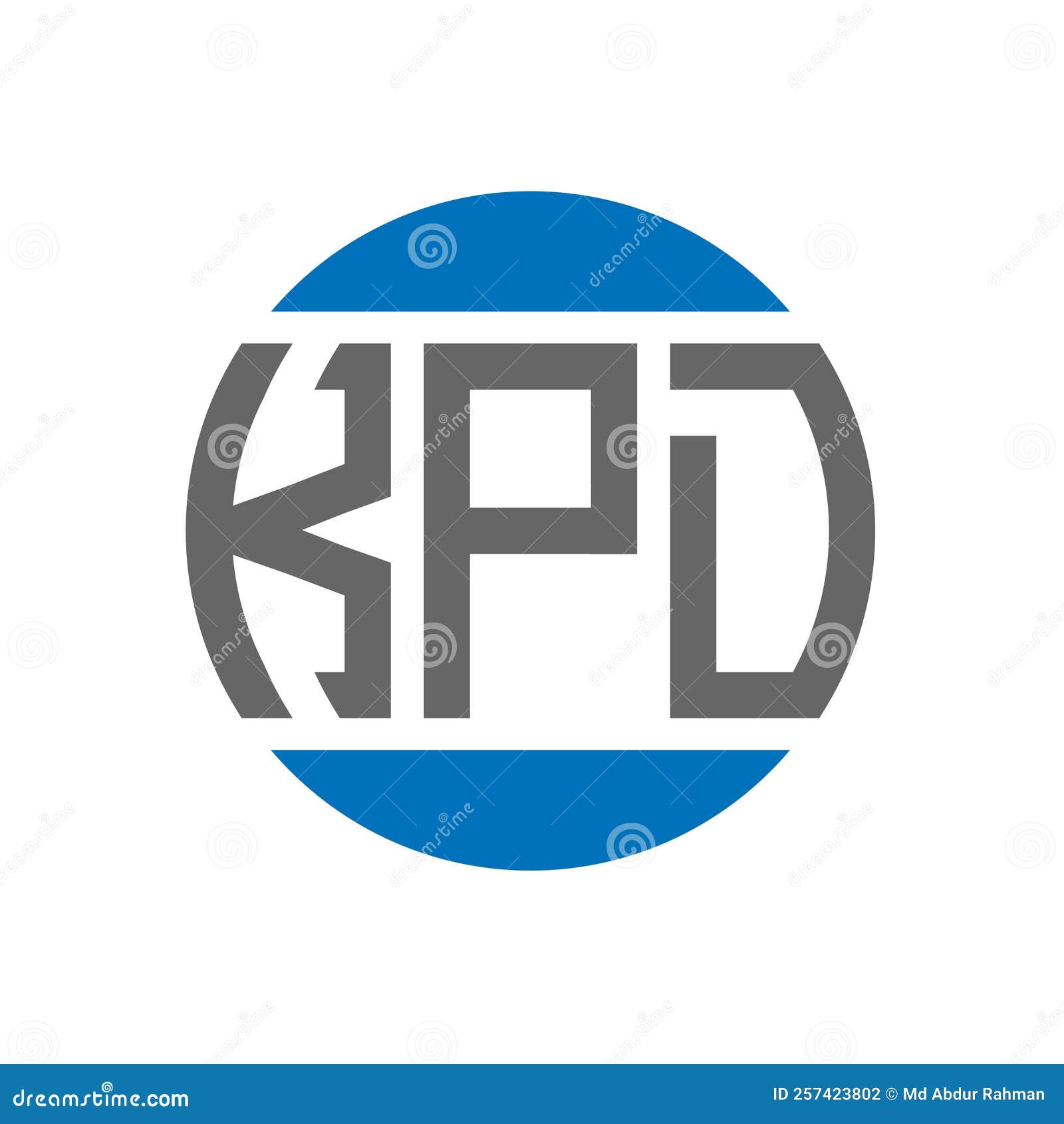 KPD Letter Logo Design On White Background. KPD Creative Initials ...