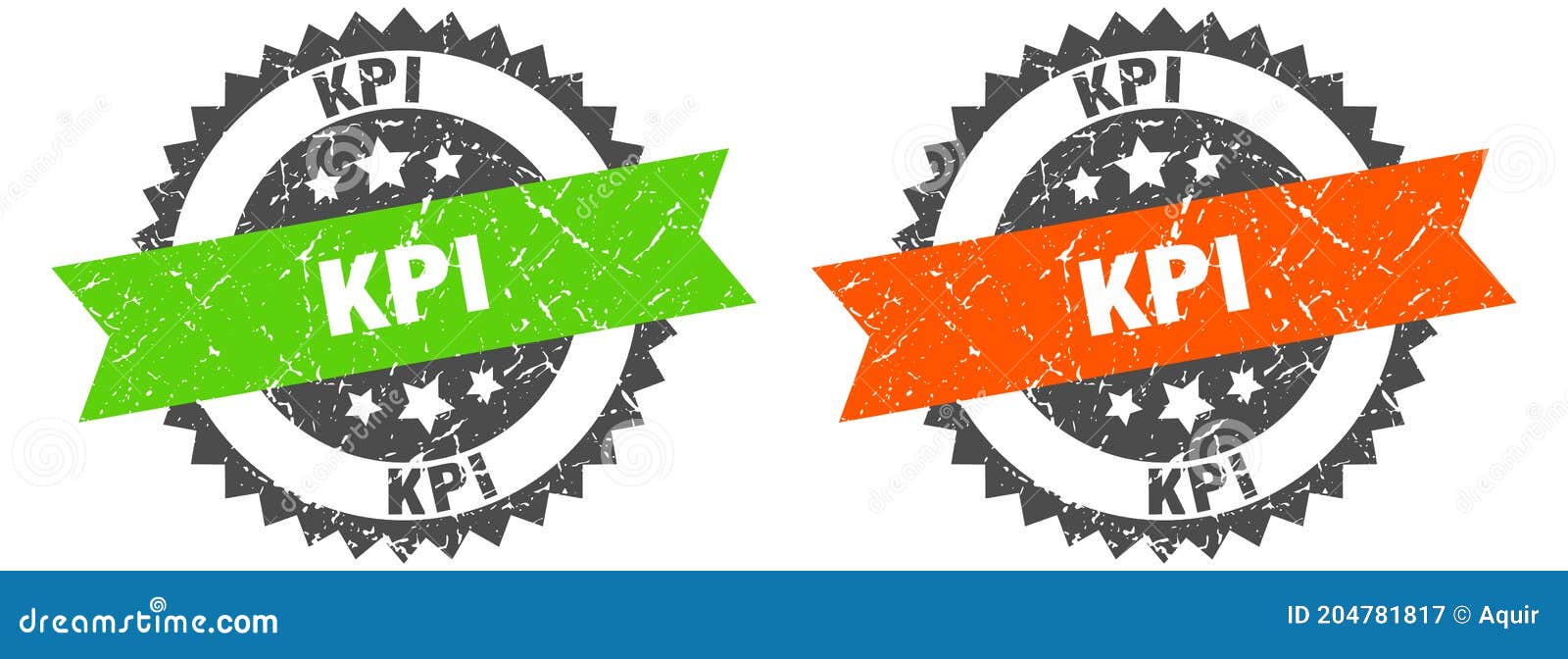 Kpi Band Sign. Kpi Grunge Stamp Set Stock Vector - Illustration of ...