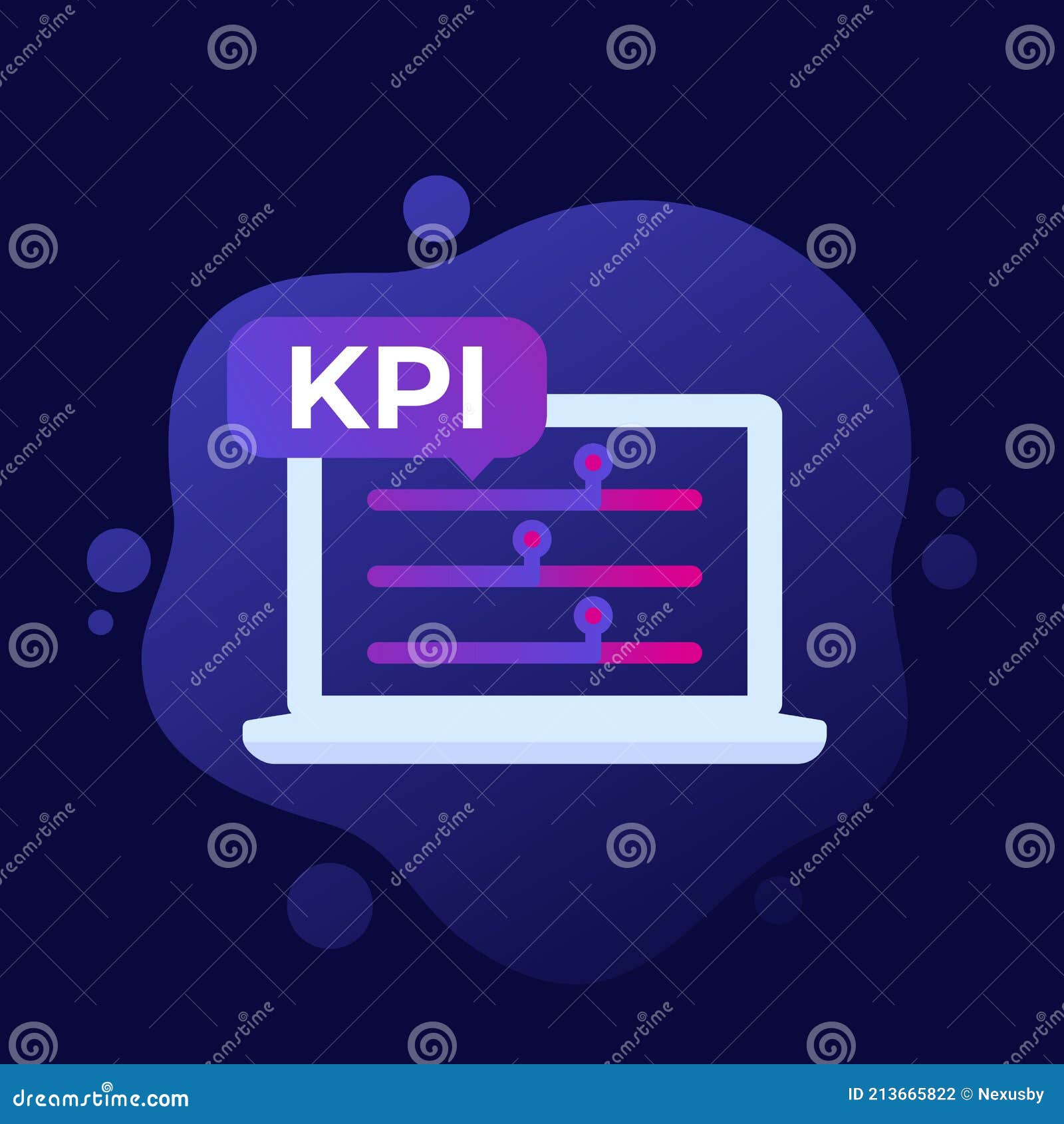 KPI, Business Indicator Vector Icon Stock Vector - Illustration of ...