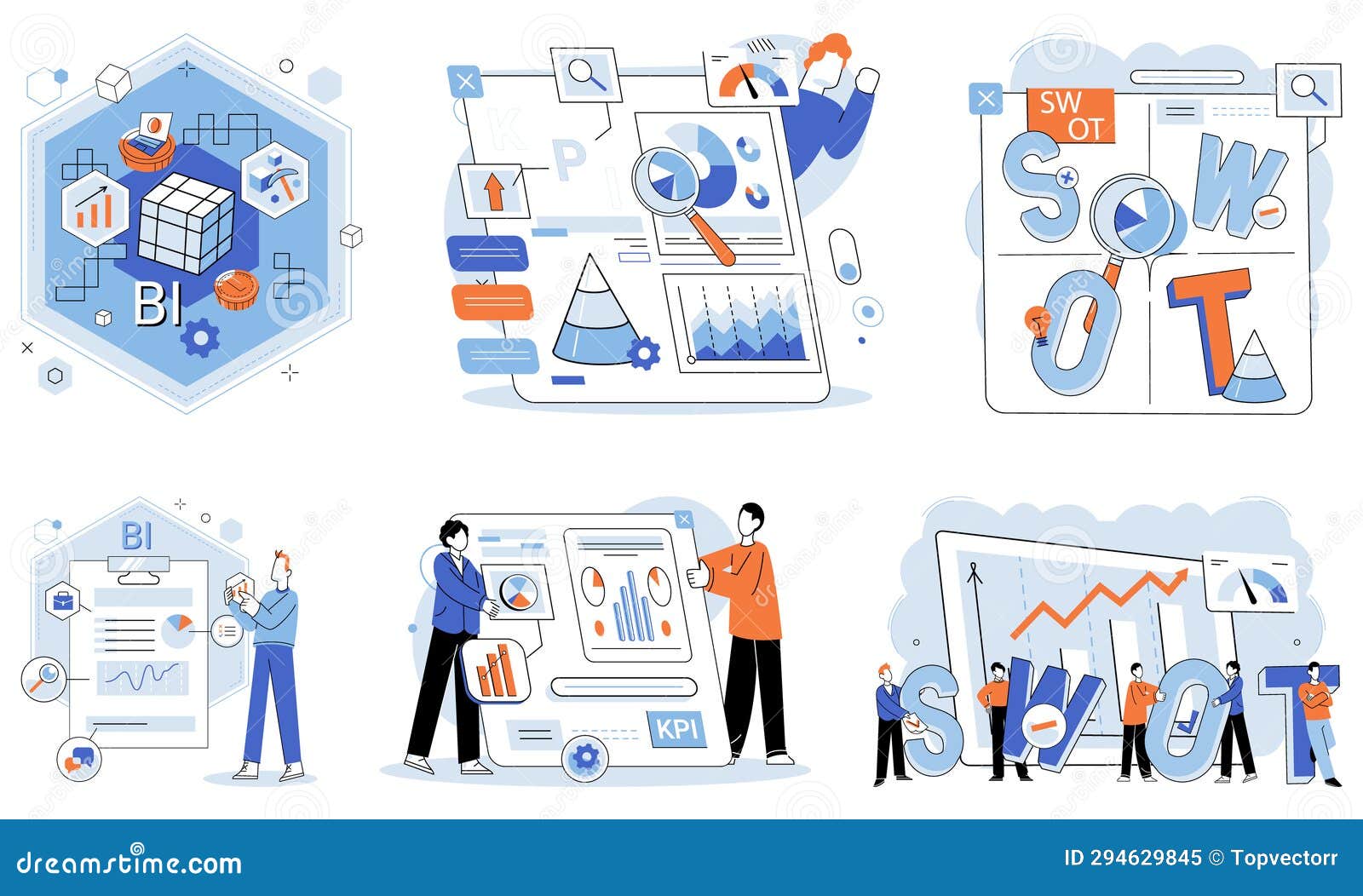 KPI. Business. Vector Illustrations Offer Versatile and Scalable ...