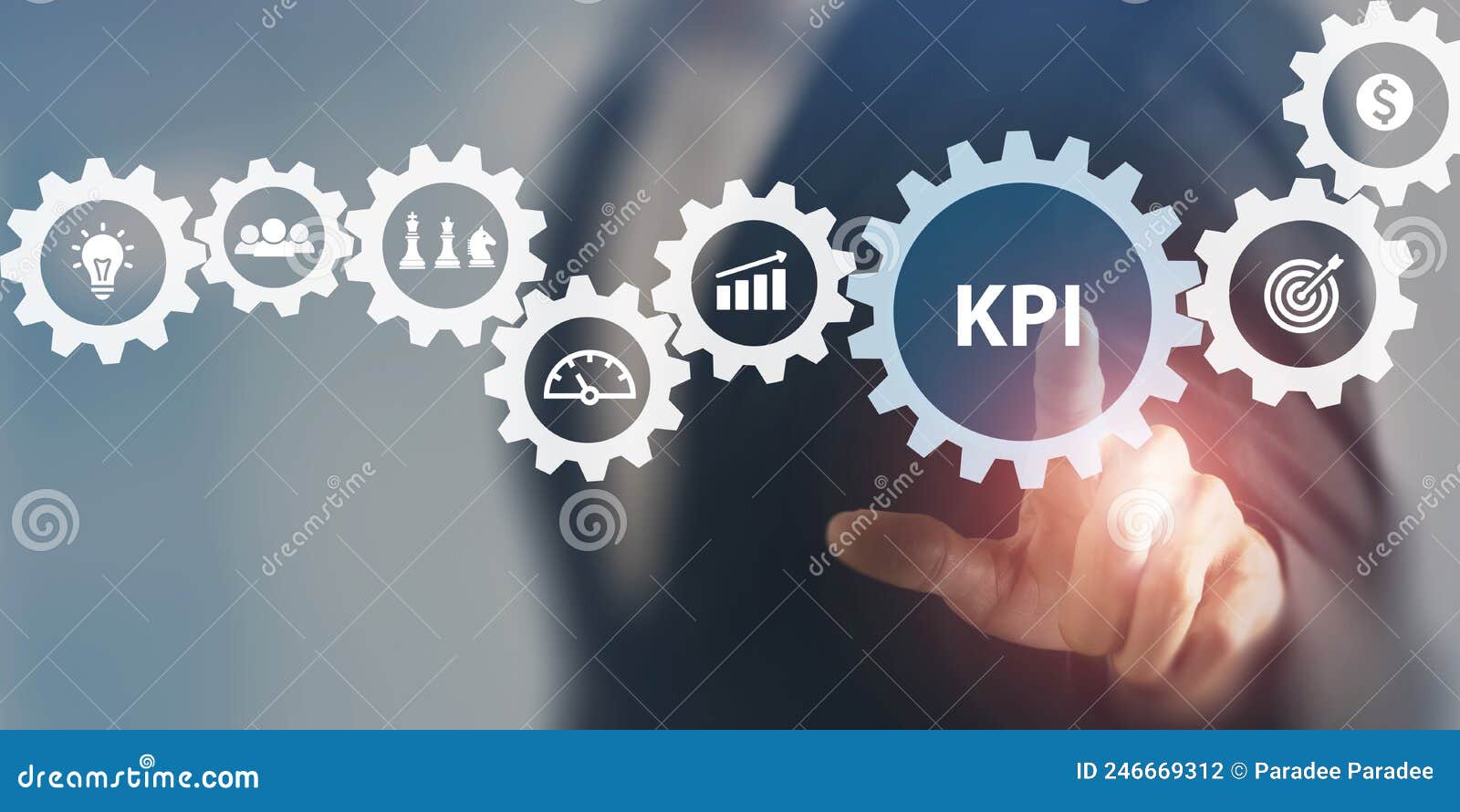 KPI Concept. Key Performance Indicator Using Business Intelligence ...