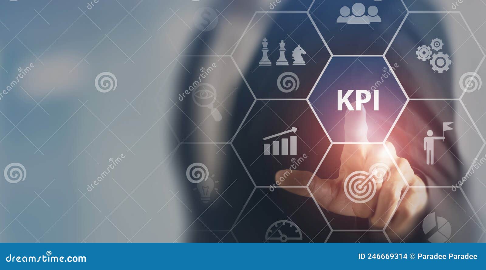 KPI Concept. Key Performance Indicator Using Business Intelligence ...