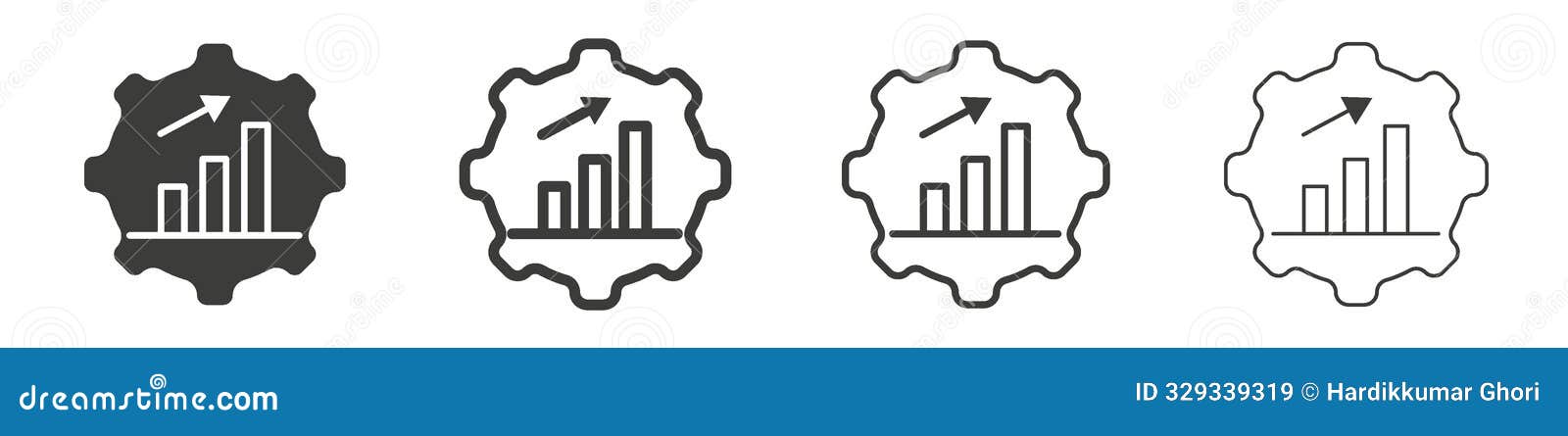 KPI Icon Vector Set on White Background Stock Vector - Illustration of ...