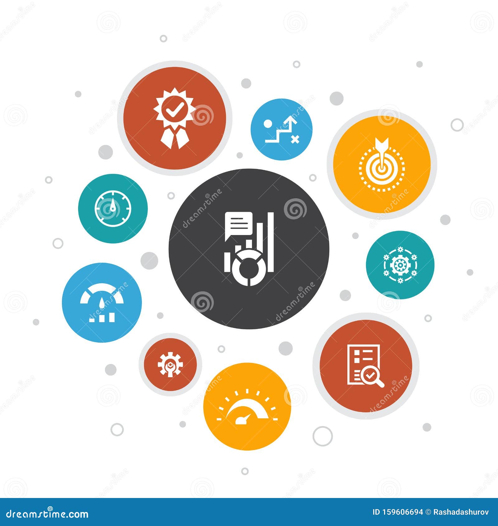 KPI Infographic 10 Steps Bubble Design Stock Vector - Illustration of ... KPI Infographic 10 Steps Bubble Design Stock Vector - Illustration of ...