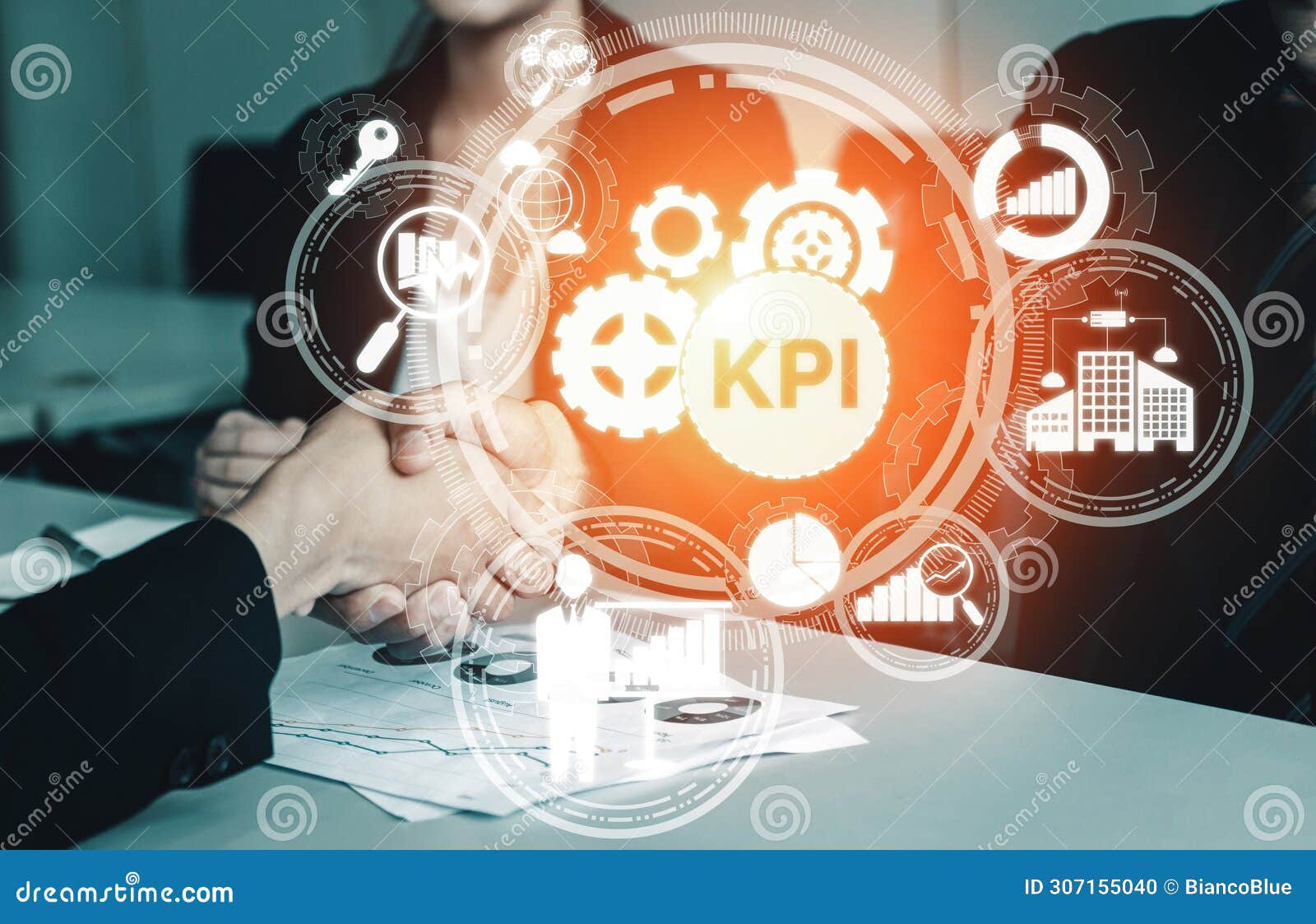 KPI Key Performance Indicator for Business Concept Stock Illustration ...