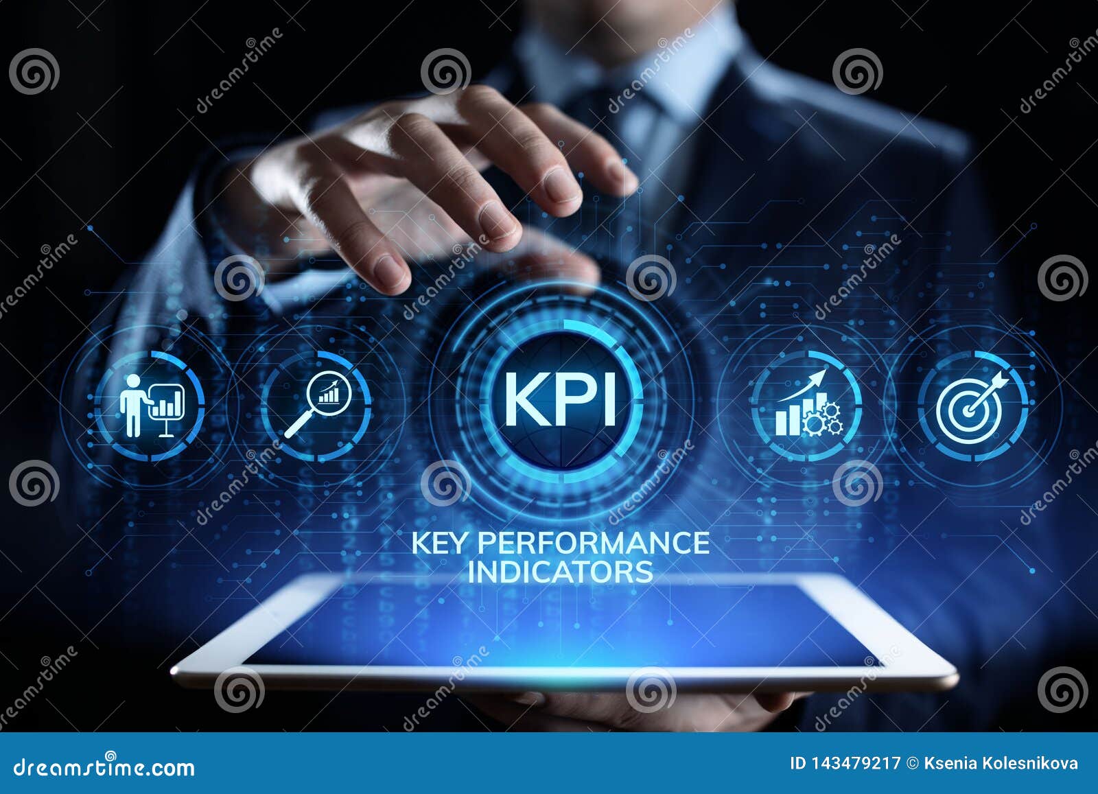 KPI Key Performance Indicator Business and Industrial Analysis Concept ...