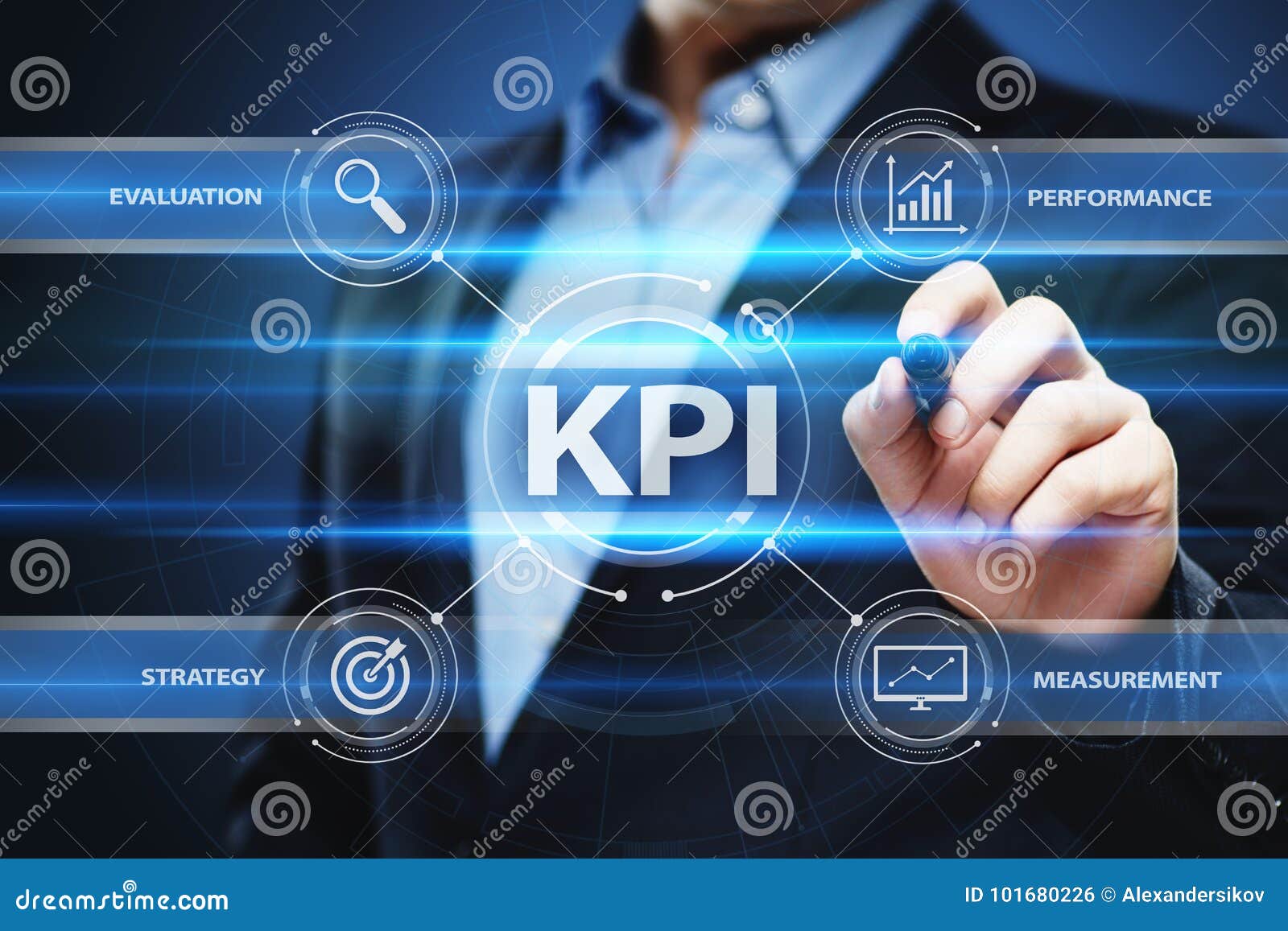 KPI Key Performance Indicator Business Internet Technology Concept ...