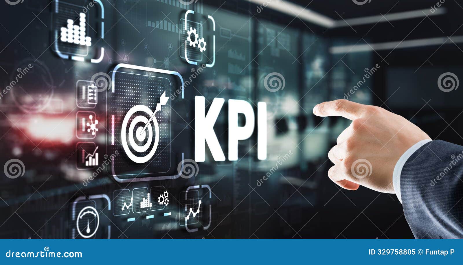 KPI Key Performance Indicator Business Internet Technology Concept on ...