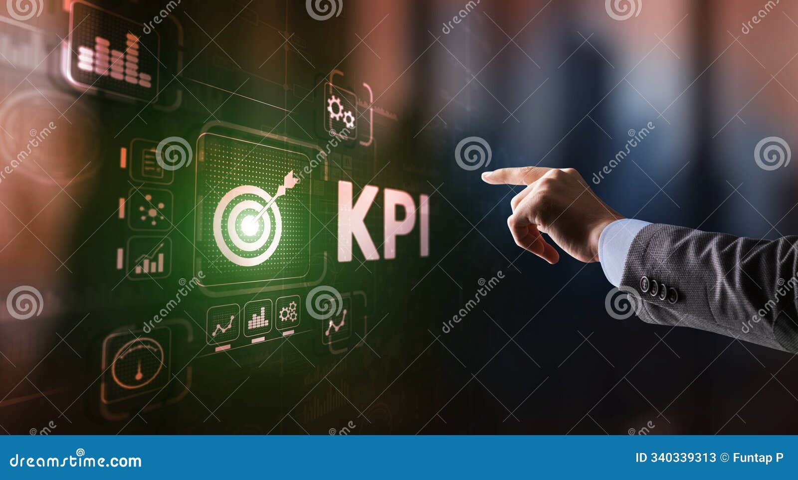KPI Key Performance Indicator Business Internet Technology Concept on ...