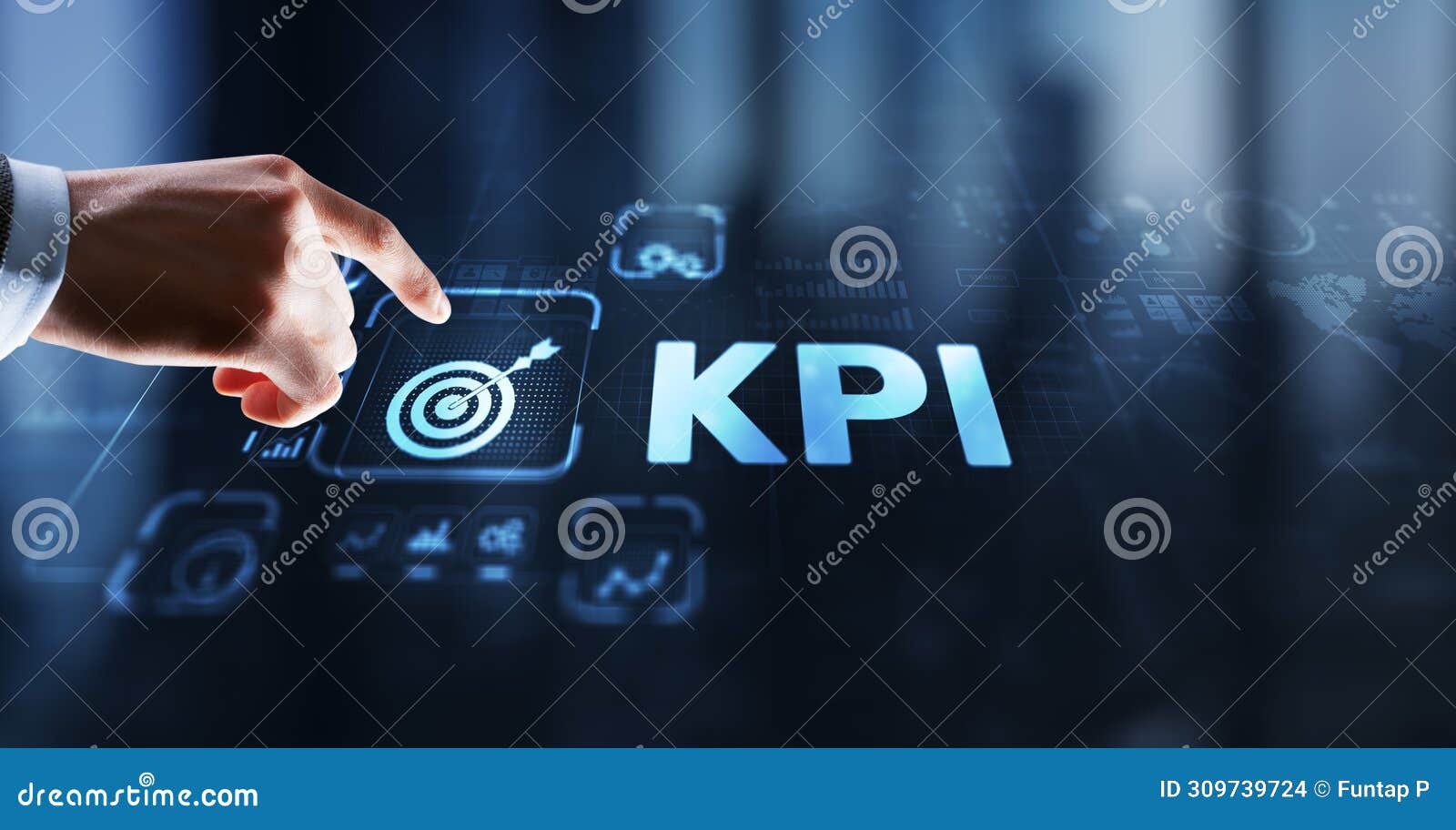 KPI Key Performance Indicator Business Internet Technology Concept on ...