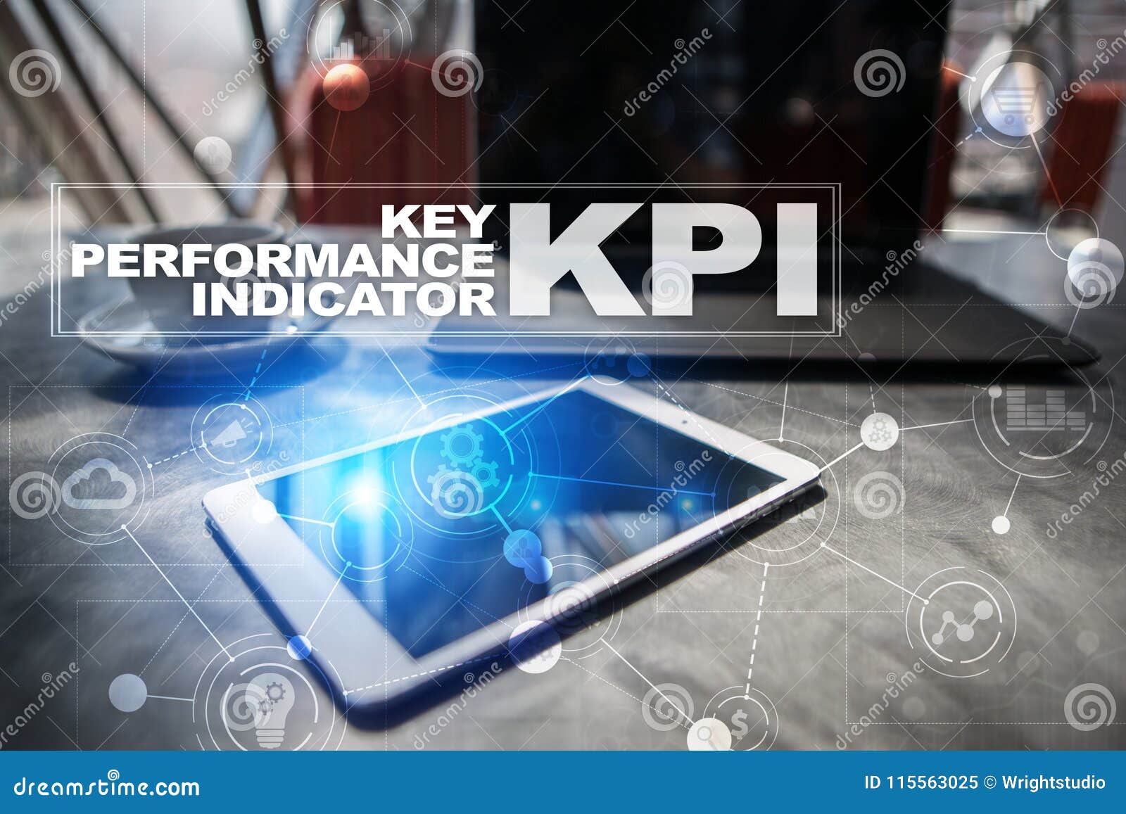 KPI. Key Performance Indicator. Business and Technology Concept. Stock ...