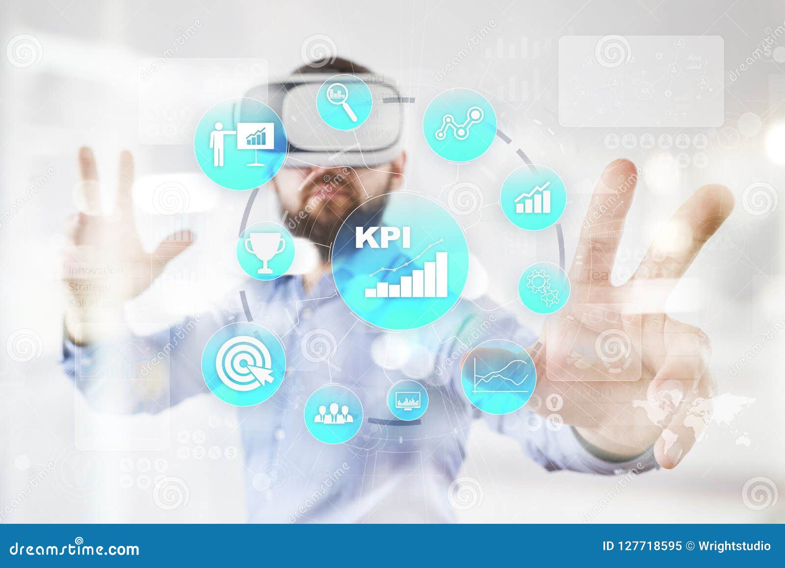 KPI. Key Performance Indicator. Business and Technology Concept. Stock ...