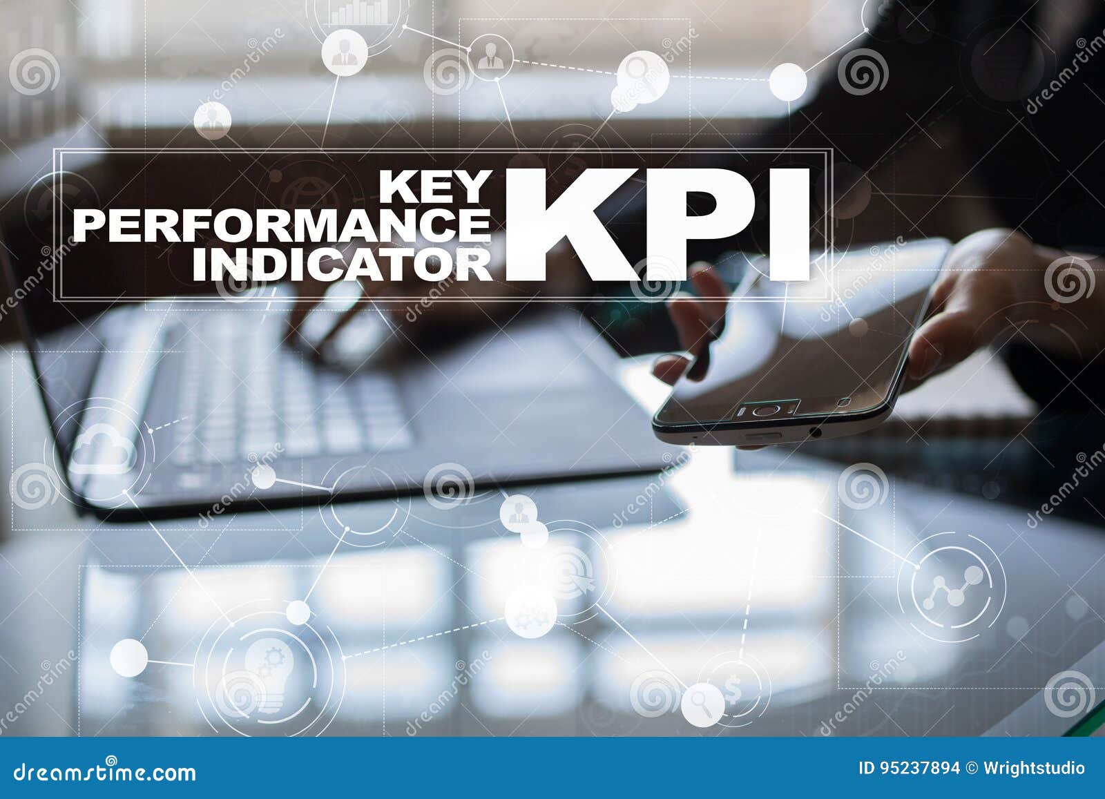 KPI. Key Performance Indicator. Business and Technology Concept. Stock ...