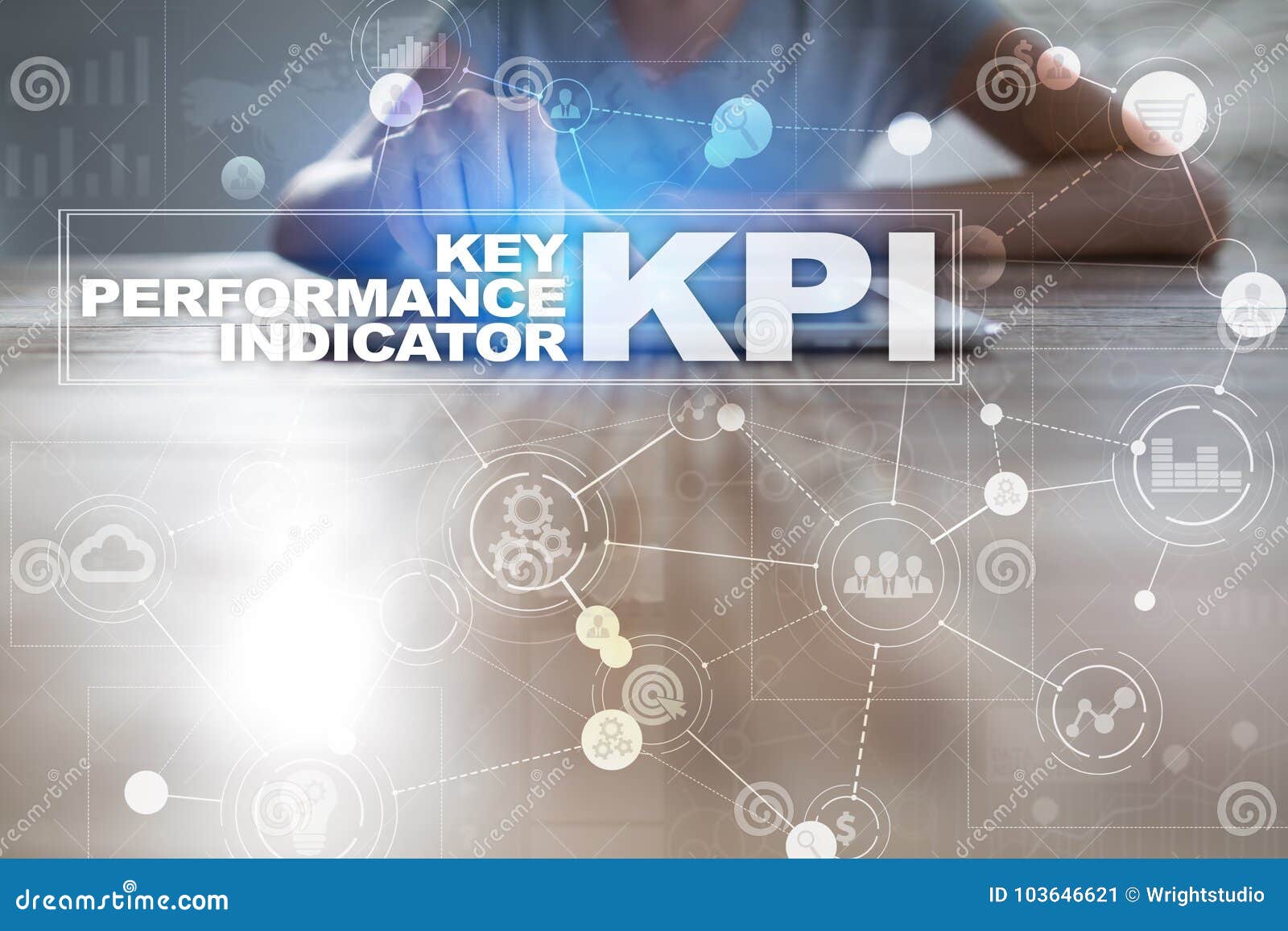 KPI. Key Performance Indicator. Business and Technology Concept. Stock ...