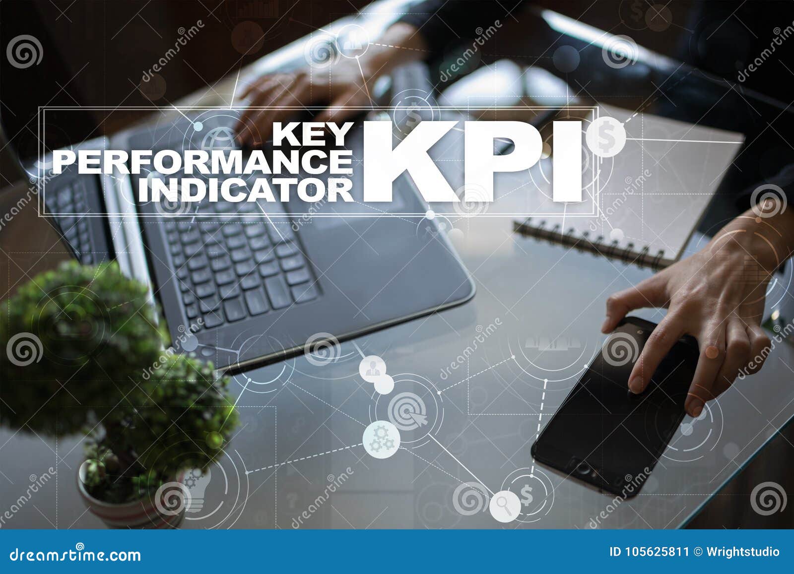 KPI. Key Performance Indicator. Business and Technology Concept. Stock ...
