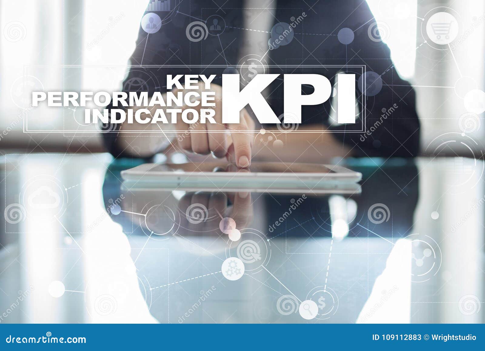 KPI. Key Performance Indicator. Business and Technology Concept. Stock ...