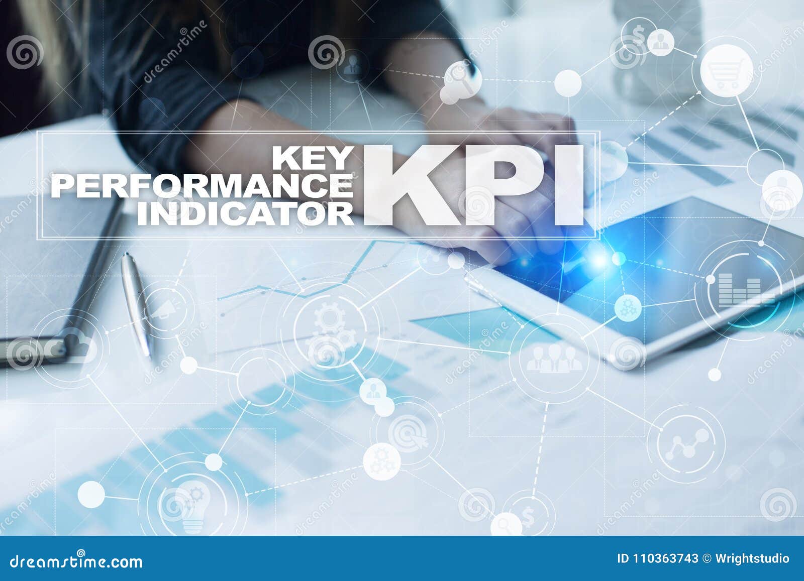 KPI. Key Performance Indicator. Business and Technology Concept. Stock ...