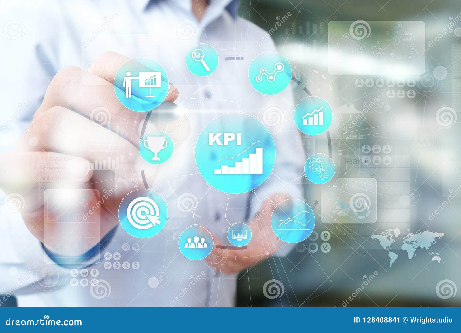 KPI. Key Performance Indicator. Business and Technology Concept. Stock ...