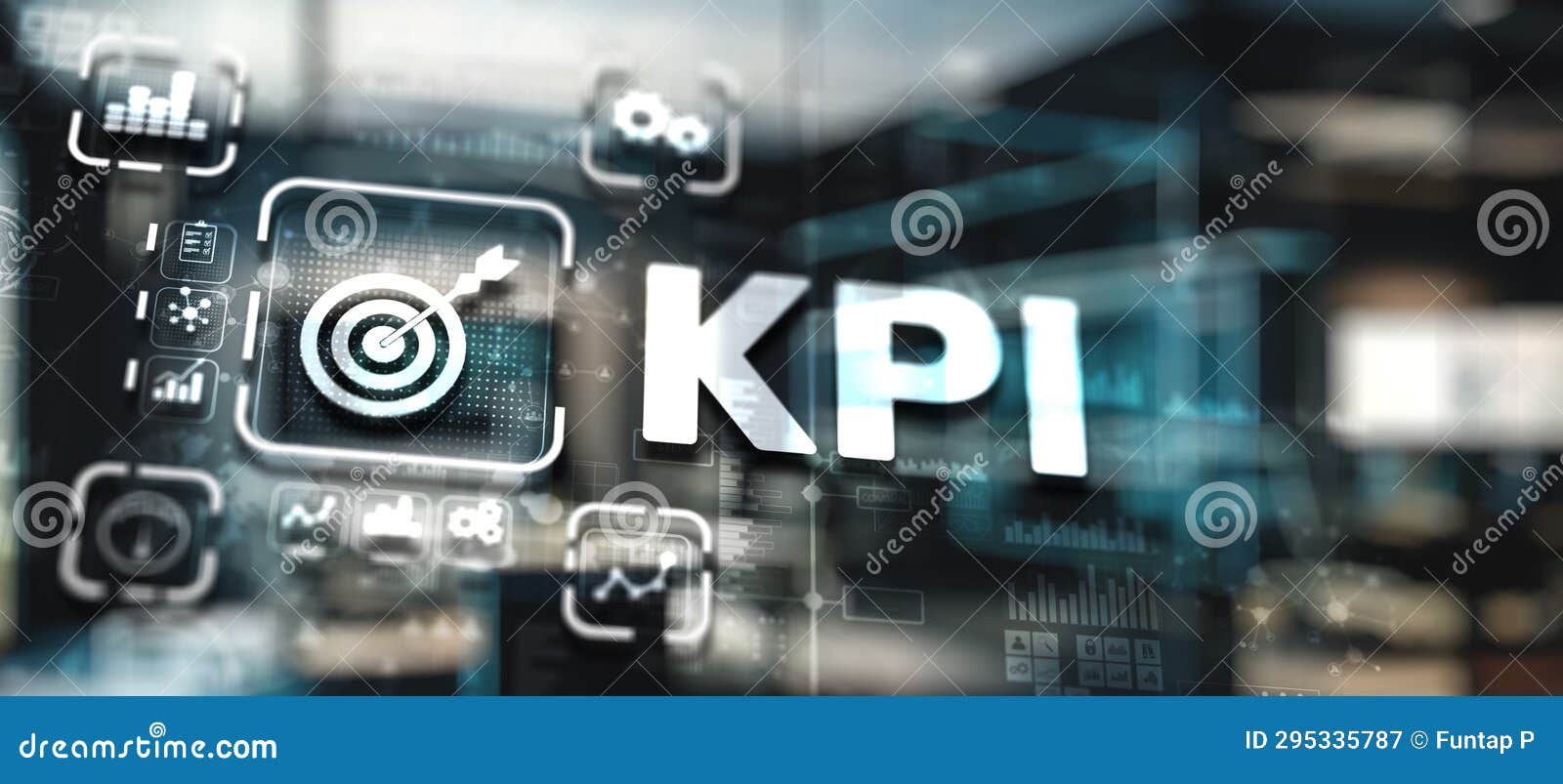 KPI Key Performance Indicator Business Technology Concept on Virtual ...