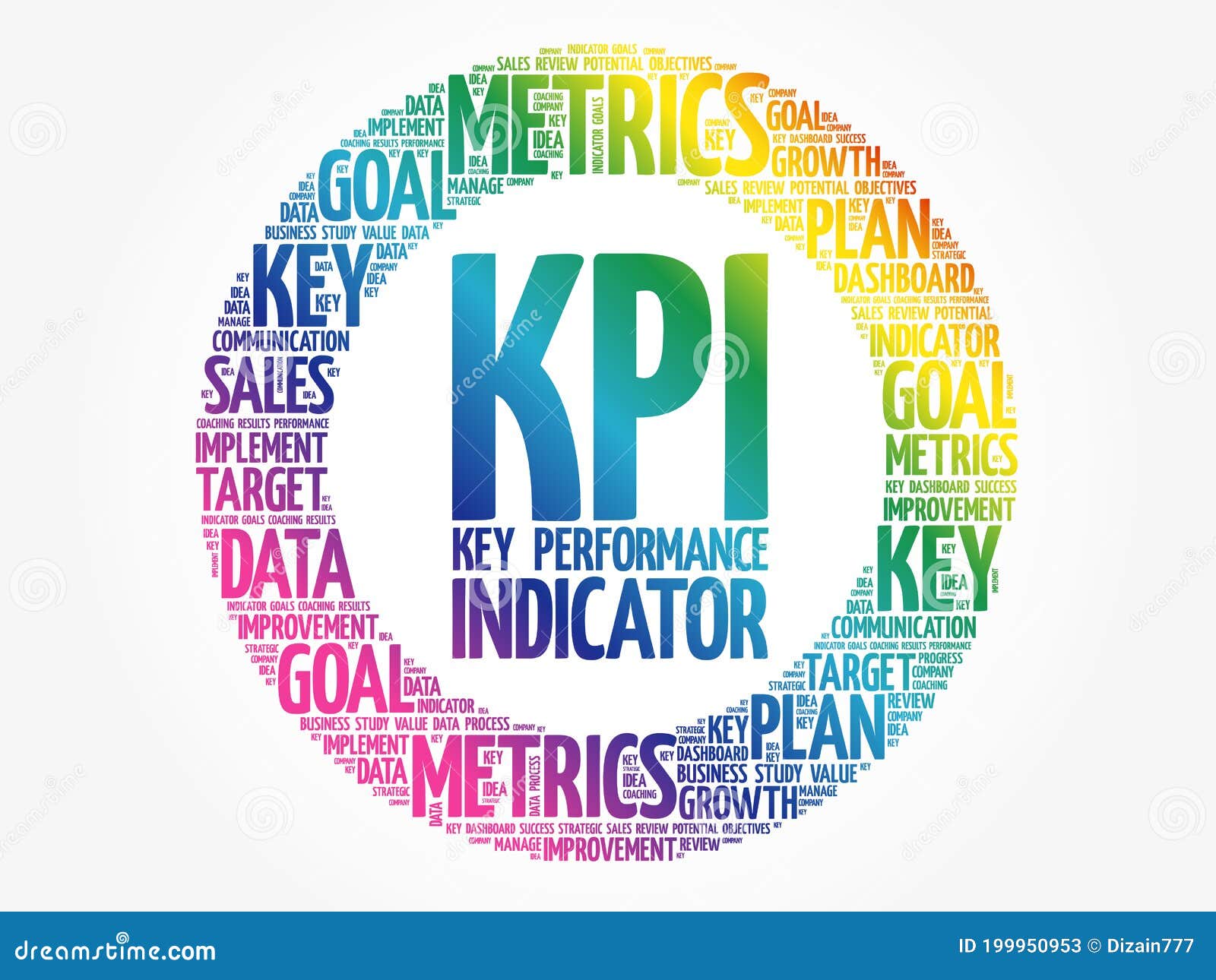 KPI - Key Performance Indicator Circle Stock Illustration ...