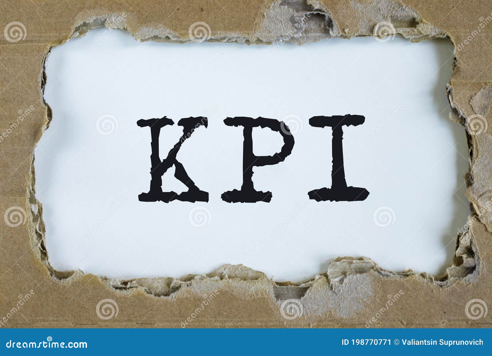 KPI, Key Performance Indicator Concept, Acronym on Paper Stock Image ...